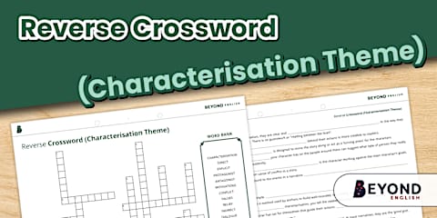 Creative Writing Fill-In Crossword