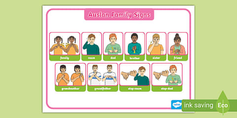 Auslan Colours Northern and Southern Dialects Handy Reference Sheet