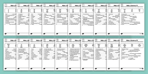 Second Grade Word Classification Vocabulary Worksheet