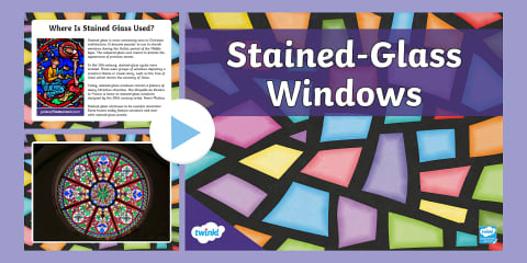Church Stained Glass Window Suncatcher