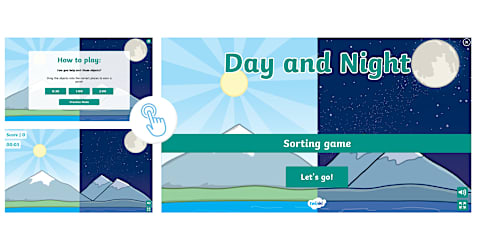 Day or Night Interactive Sorting Game