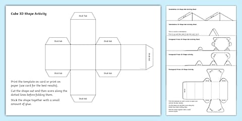 3D Shapes and their Nets | Twinkl | 3D Nets PowerPoint