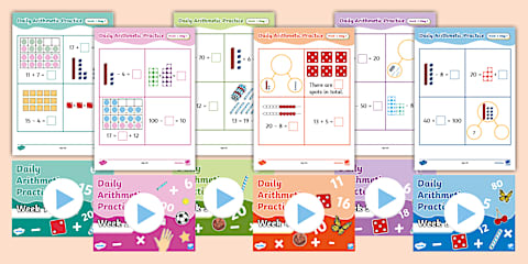 Year 1 Autumn 1 Daily Arithmetic Practice Pack