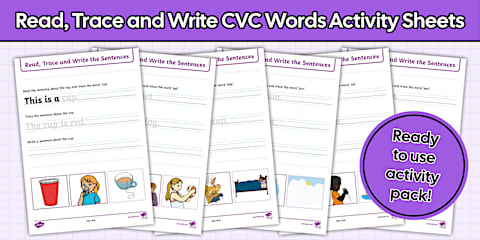 Read, Trace, and Write Winter Sentences Worksheets for K-1st Grade