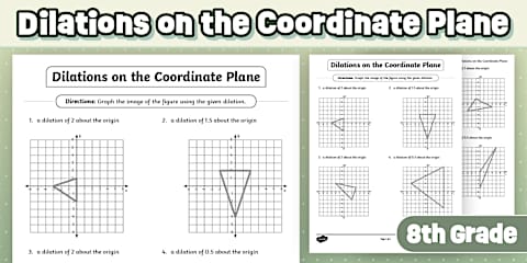 Eighth Grade Valentine's Day Transformations on the Coordinate Plane ...