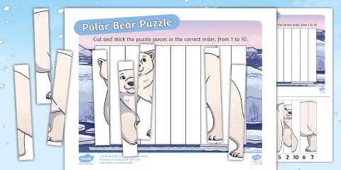 Pets 1-10 Number Sequencing Puzzle