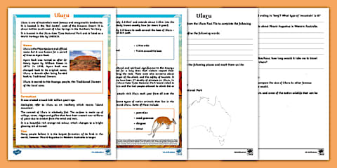 Uluru Colour with Patterns Activity