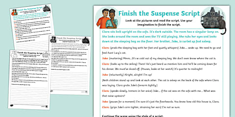 Finish the Jack and the Beanstalk Script Writing Template