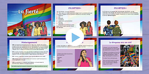 French: Pride Mindfulness Colouring