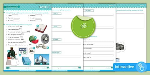 ESL Curriculum Level 6, Lesson 1 Interactive Worksheet