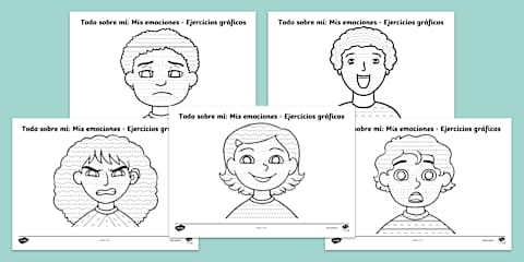 Hojas de colorear: "Sentimientos y Emociones"