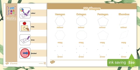 Pentagon Shape Worksheet