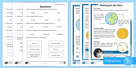KS1 Space Day 2021 Ordering the Planets Activity