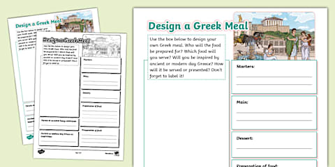 Ancient Greek Food Mind Map