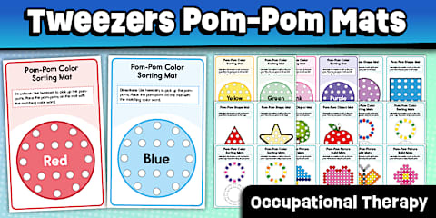 Spring-Themed Scissor Skills Worksheets for OT