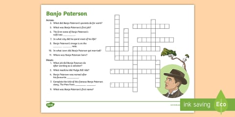 Banjo Paterson Fact File Worksheet