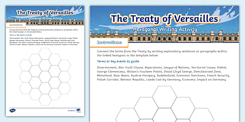 Treaty of Versailles Activity Sheet