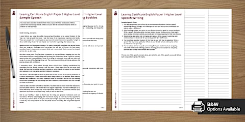 Leaving Certificate English Paper 1 Composition: Writing a Short Story