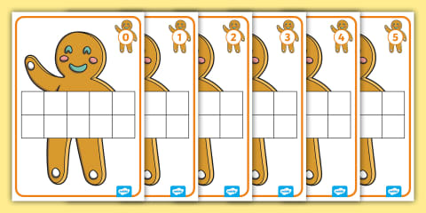 The Gingerbread Man 0-5 Number Recognition Activity