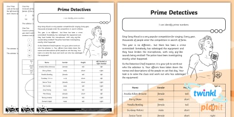 Colour All the Numbers That Are Prime Worksheet