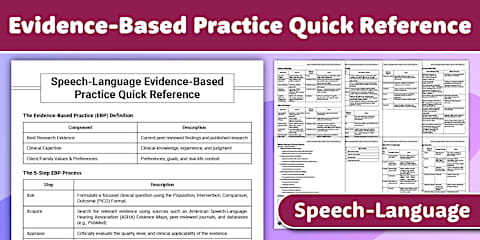 Speech-Language Therapy Goal Bank