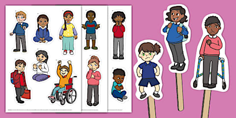 Printable Emotions Stick Puppets | Family Wellbeing Activity