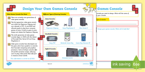 KS2 Video Game Rating and Review Worksheet