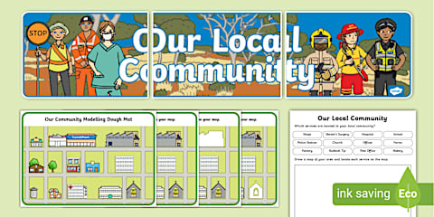 My Community Activity Worksheet | EYLF and F-2 | Twinkl
