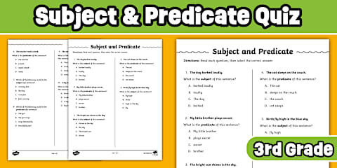 Third Grade Verbs Activity Booklet