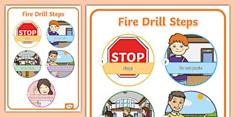 Lockdown Drill A4 Display Poster