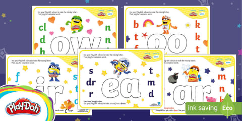 Play-Doh: Practicing Spelling Rules Mats - Set One for 1st-2nd Grade