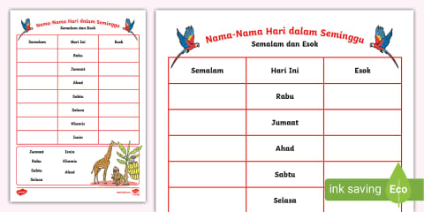 Nama-nama Bulan dalam Setahun