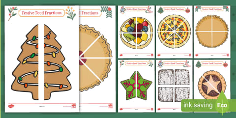 Fun Food Fractions Activity Sheet