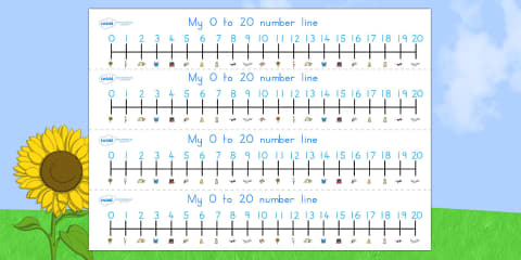 Number line -10 to 10