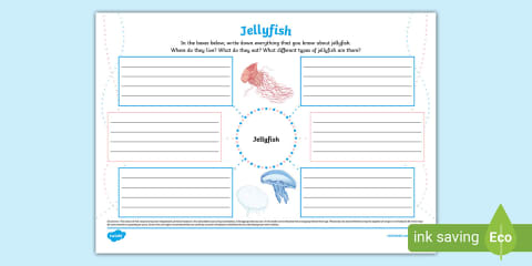 Jellyfish Writing Template