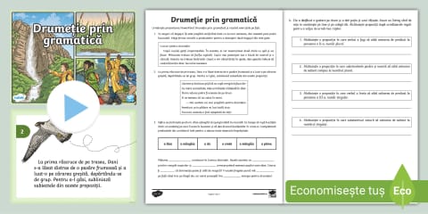 Recapitulare: Propoziția simplă și propoziția dezvoltată – Fișă de lucru