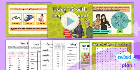Spelling Activity - 'ei', 'eigh' or 'ey' Words