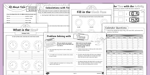 Grade 4 Maths: Mass Activity Sheet Pack