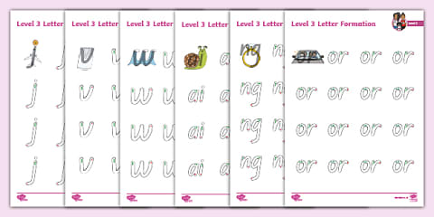 Twinkl Phonics Name Writing Mnemonic Sheets