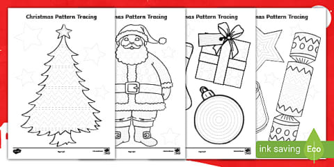 Christmas Repeating Pattern Wrapping Paper