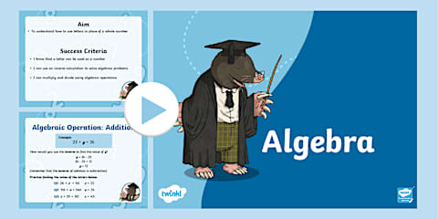 Simplifying Algebraic Expressions PowerPoint 1