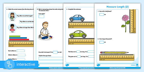Measuring in Centimetres Activity Sheet