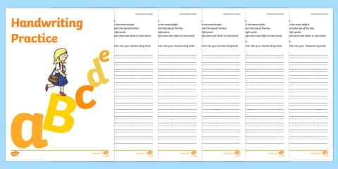 NSW Foundation Handwriting Practice Sheets