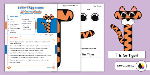Lowercase Letter t Alphabet Craft