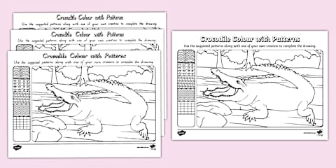 Crocodile Pattern Paper
