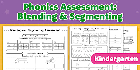 Kindergarten First 100 High Frequency Words Assessment