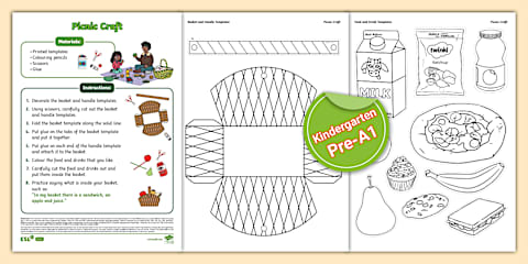 ESL Teddy Bear Picnic Activity Sheet [Kids, Pre-A1]