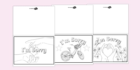 Saying Sorry Worksheet