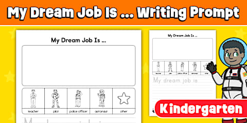 My Dream Job Writing Worksheet for ELL