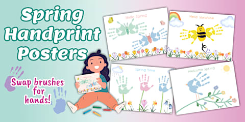 Easter Handprint Activity Posters Pack
